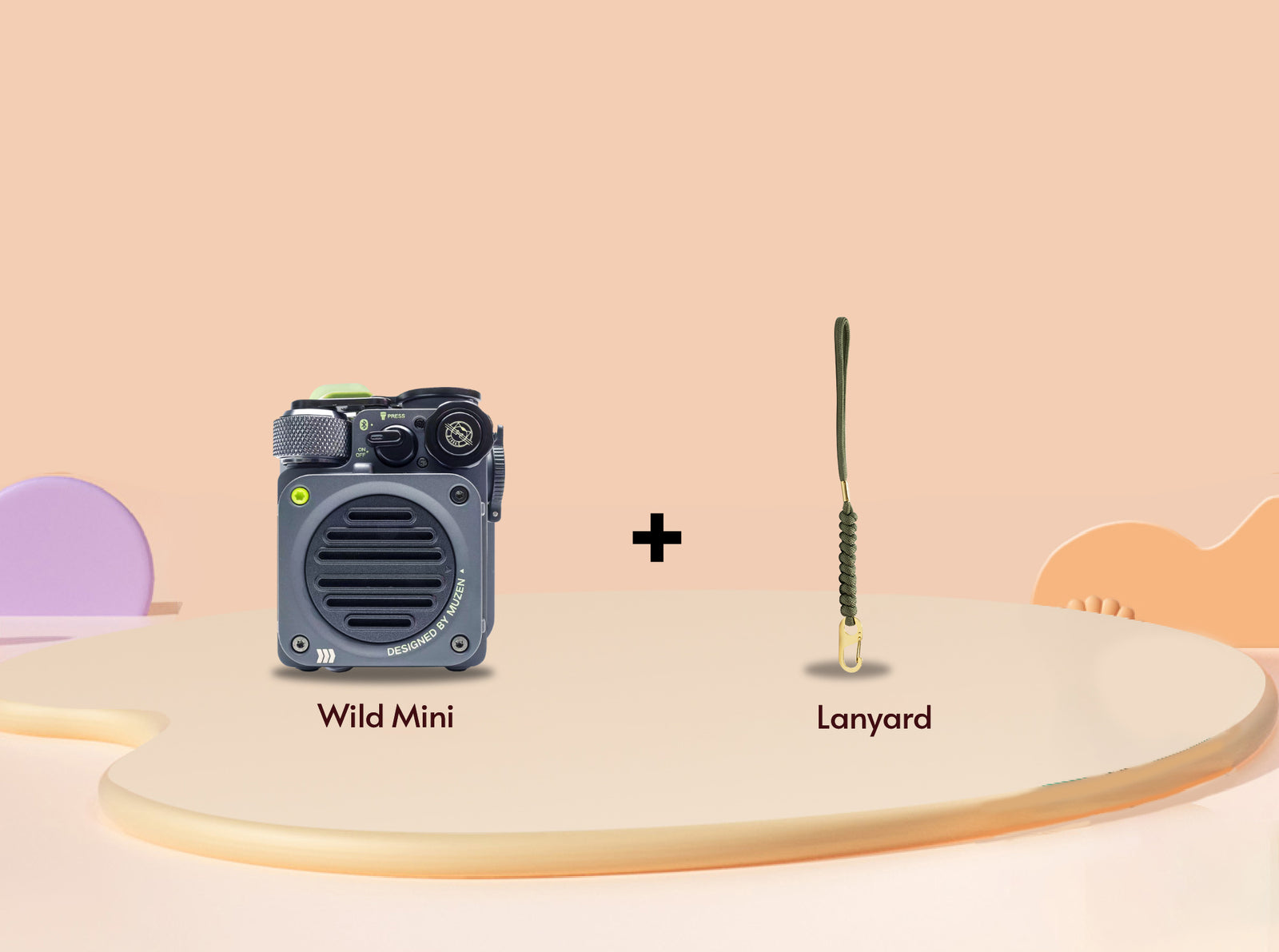 Wild Mini Outdoor Rugged Waterproof Bluetooth Speaker | Muzen Audio