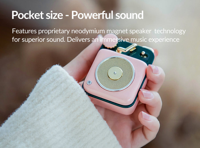 Small Mini Bluetooth Speaker with Button Cute Candy Design | Muzen Audio
