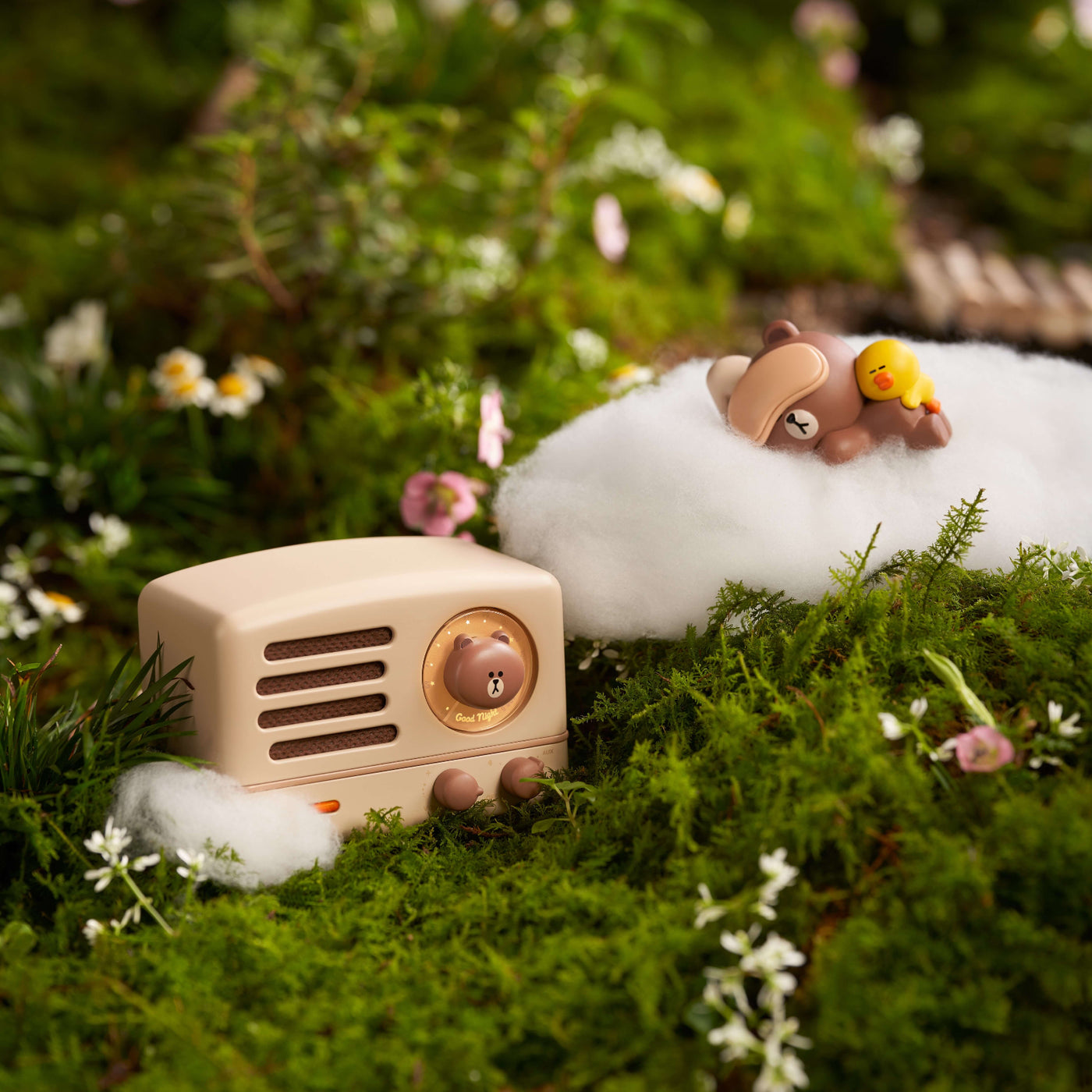 MUZEN OTR Metal LINE FRIENDS Portable FM Radio Bluetooth Speaker ...